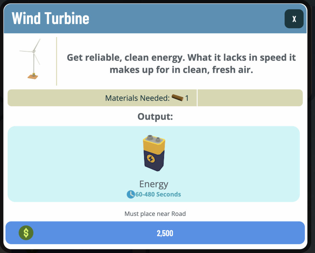 Wind Turbine - Learn Town Star